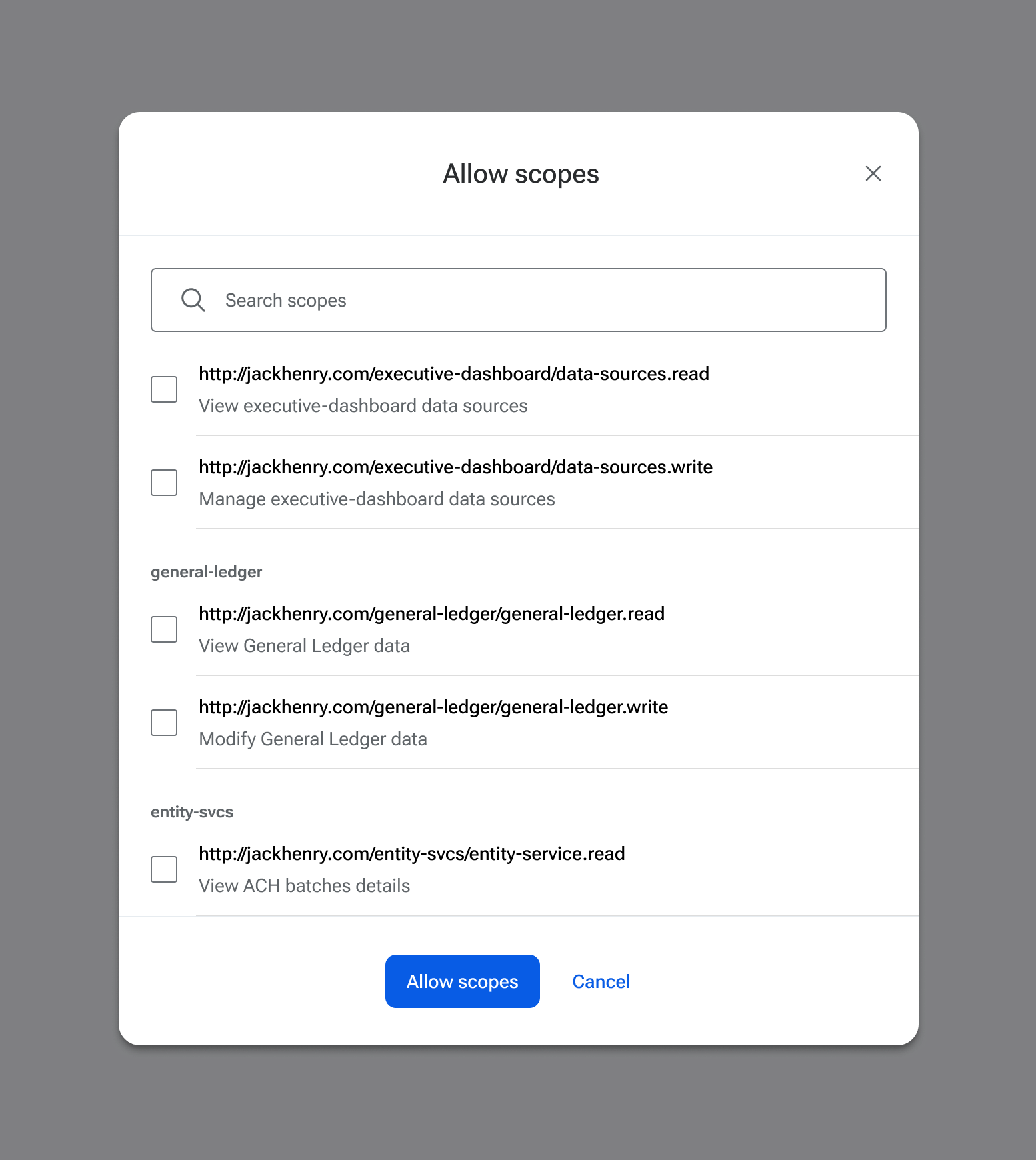 Configuration | Authentication Framework | Jack Henry Docs
