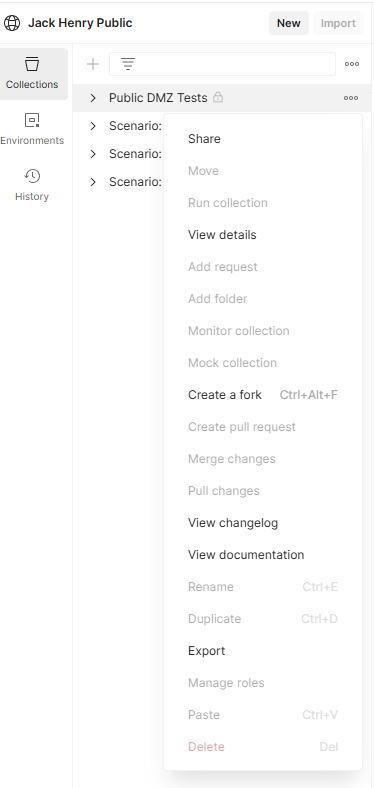 JH Postman Public Collection | jXchange - SOAP API | Jack Henry Docs