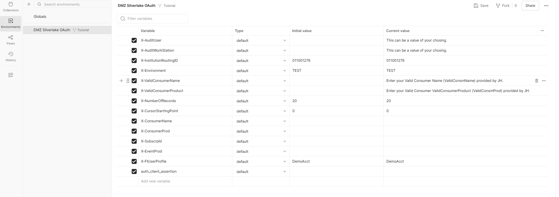 Using JH Public Postman for OAuth | jXchange - SOAP API | Jack Henry Docs