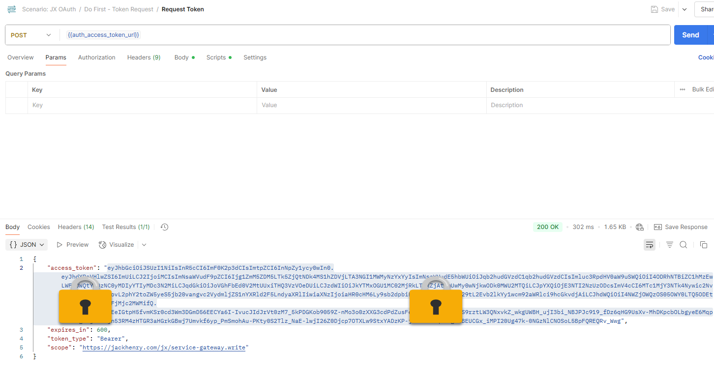 Using JH Public Postman for OAuth | jXchange - SOAP API | Jack Henry Docs